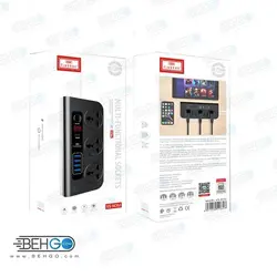 بهترین قیمت خرید چند راهی برق ارلدام مدل ES-SC02 | ذره بین