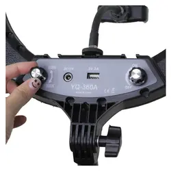 بهترین قیمت خرید رینگ لایت YQ-360A RING LIGHT به همراه پایه نور مدل 805 | ذره بین