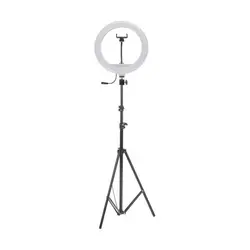 بهترین قیمت خرید رینگ لایت 12 اینچی مدل YQ-320A همراه با سه پایه | ذره بین