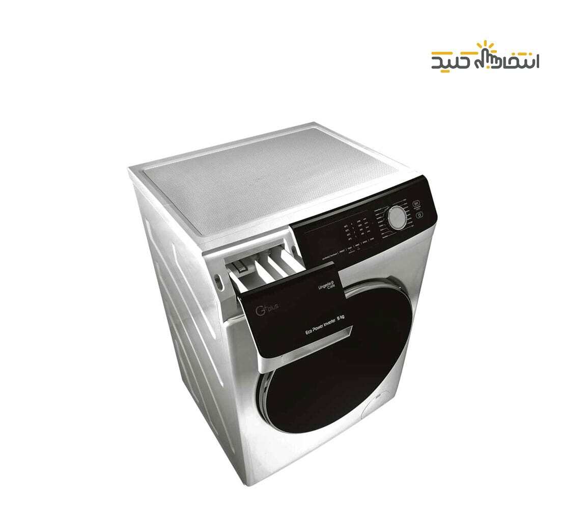 بهترین قیمت خرید ماشین لباسشویی جی پلاس مدل GWM-K9540T ظرفیت 9 کیلوگرم | ذره بین